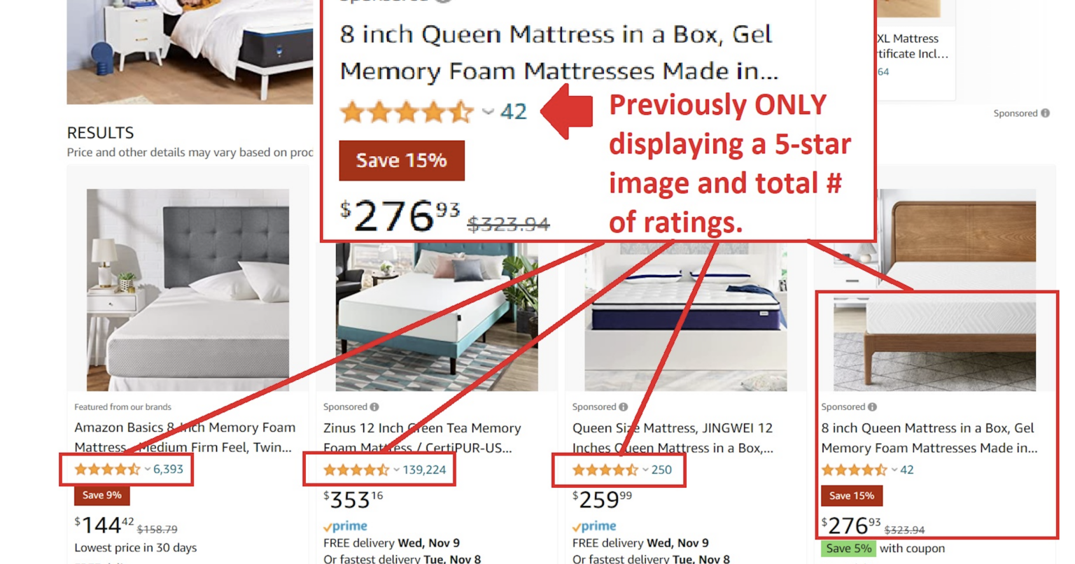 Amazon Begins Displaying Numeric Average Star Ratings in Search Results ...